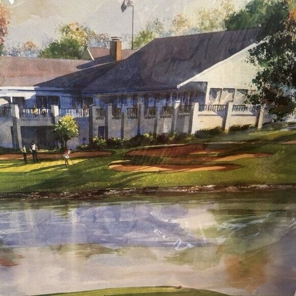 Tom Lynch | Art | Tom Lynch Watercolor Lithography Print 8th Green ...